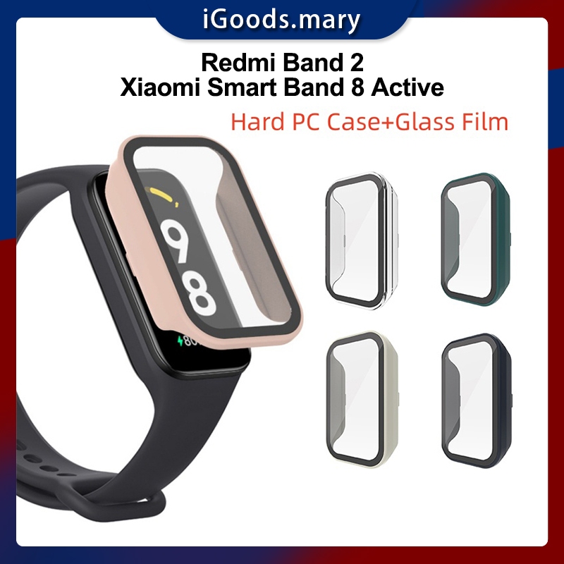 Jual Redmi Band 2 in 1 Case Series PC+Tempered Glass Full Cover Mi Band ...