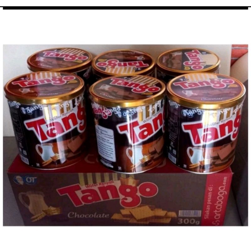 Jual WAFER TANGO KALENG PER DUS ISI 6 RASA COKLAT | Shopee Indonesia