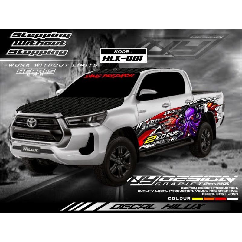 Jual Decal sticker Hilux Dc - Strada - Ford Ranger limited edition ...