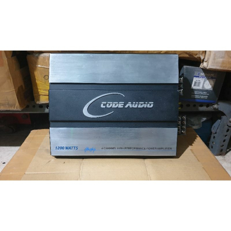 Jual power amplifier mobil 4channel 1200watts CODE AUDIO CA-4301 second ...