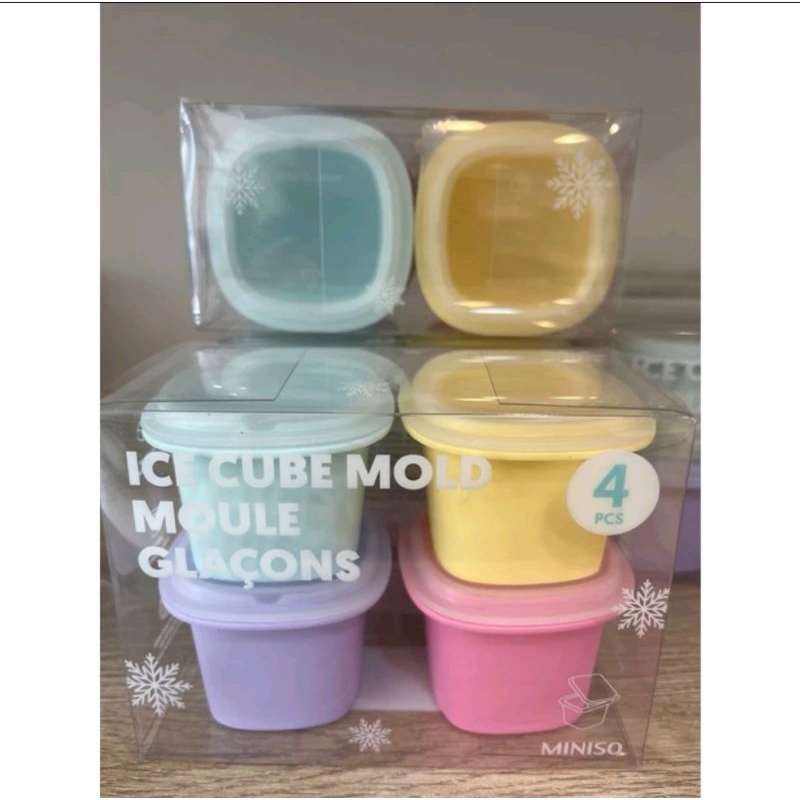 Jual Official MINISO Tempat Es Batu Cetakan Es Batu Ice Cube Mold ...