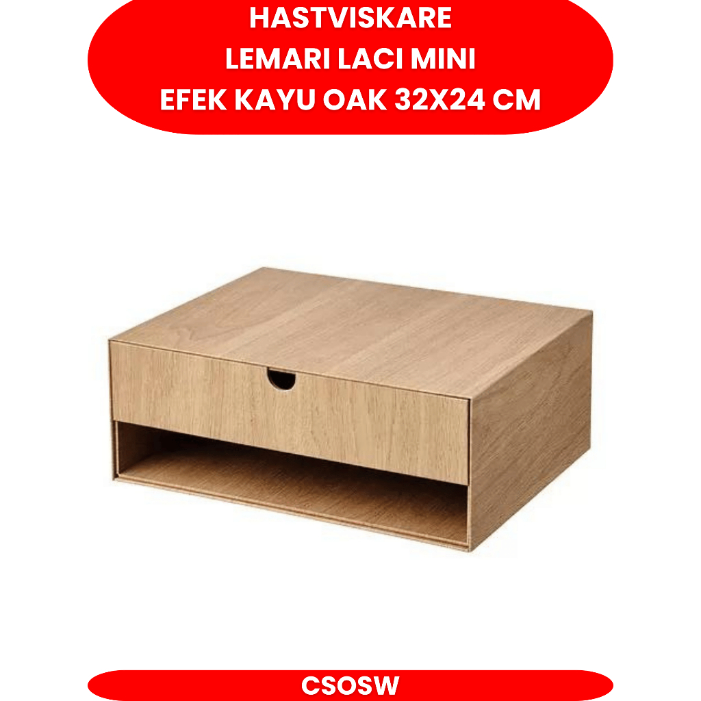 Jual HASTVIS Lemari laci mini warna efek kayu oak ukuran 32x24 cm ...