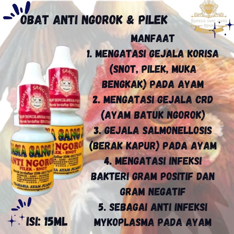Jual OBAT KUSUS AYAM ANTI NGOROK & PILEK 15 ML | Shopee Indonesia