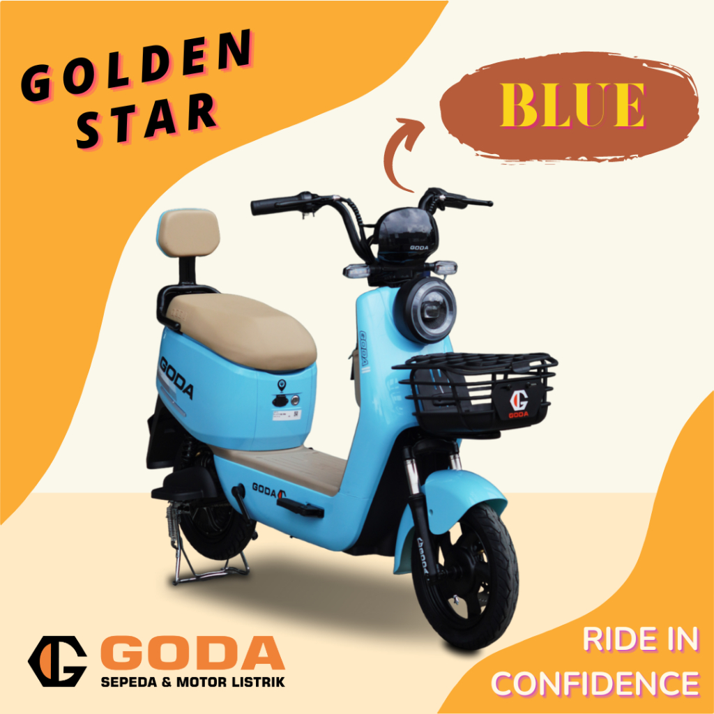 Jual Sepeda Listrik GODA GD151 Garansi Resmi - GD 151 Golden Star ...