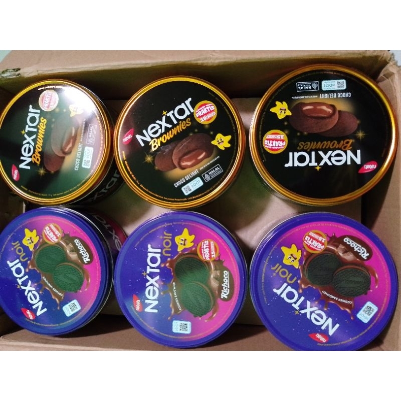 Jual nextar kaleng / start / brownies / cookies / kue lebaran / cemilan ...