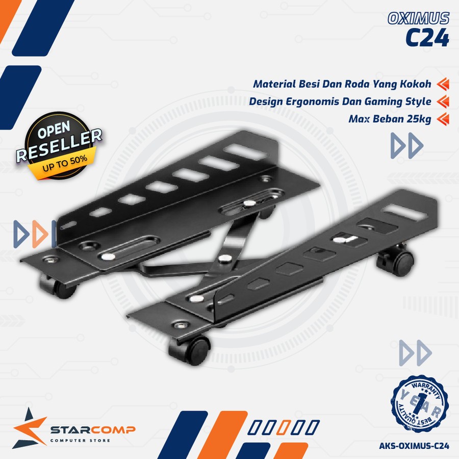 Jual OXIMUS C24 Rak CPU Tray CPU Tempat CPU tatakan Adjustable Width ...