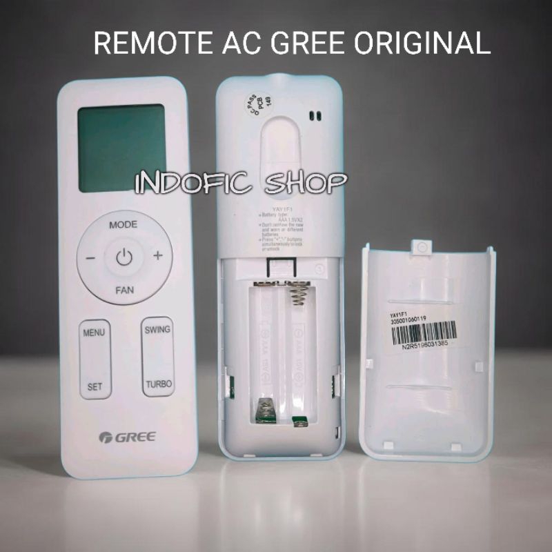 Jual REMOTE AC GREE YAY1F1 ORIGINAL 100 % REMOT | Shopee Indonesia