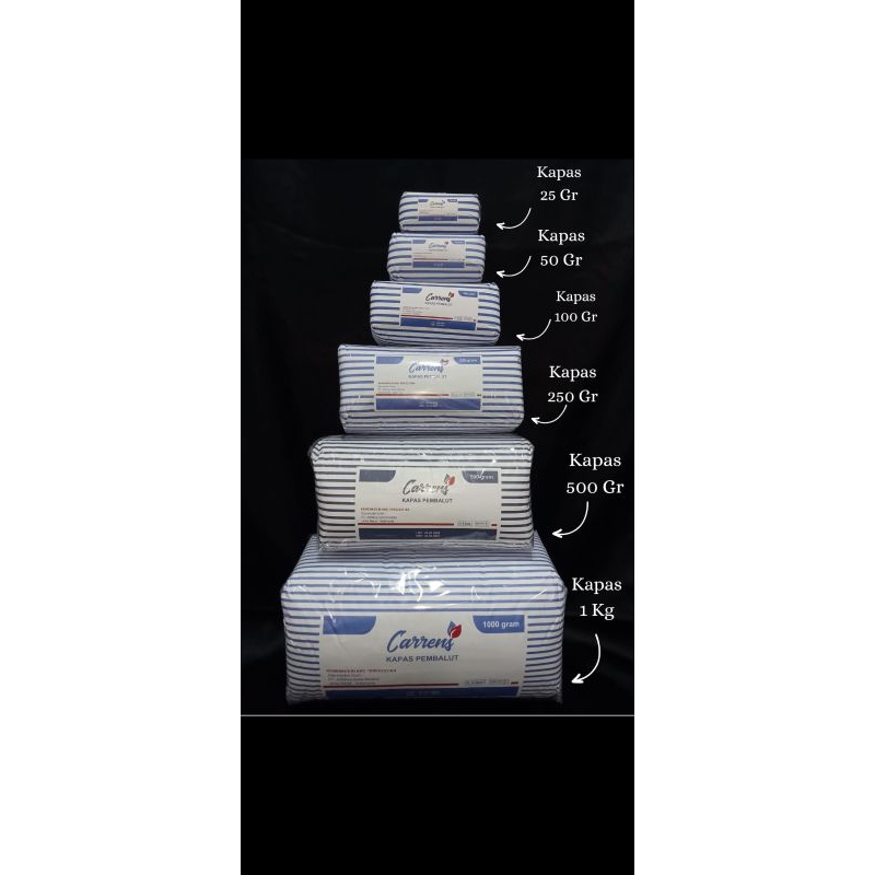 Jual Kapas pembalut patah tulang Carrens 25-100gr | Shopee Indonesia