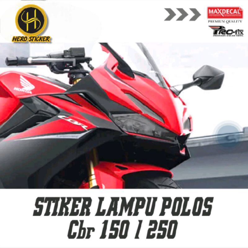 Jual stiker lampu transparan cbr 150cc 250cc sticker lampu transparan ...