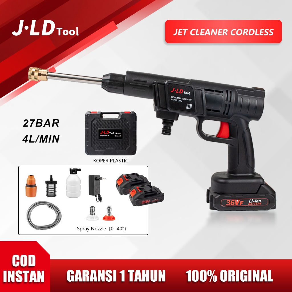 Jual JLD Cordless Jet Cleaner Steam High Pressure Washer Tanpa Kabel ...