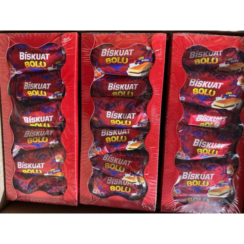 Jual BISKUAT BOLU RASA SUSU 1 BOX (ISI 12 PCS) | Shopee Indonesia
