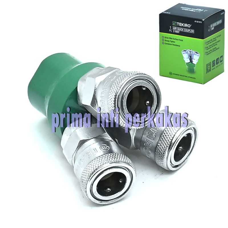 Jual Air Quick Coupler 3 Way Tekiro - Sambungan Selang Angin 3 Cabang-TEKIRO | Shopee Indonesia