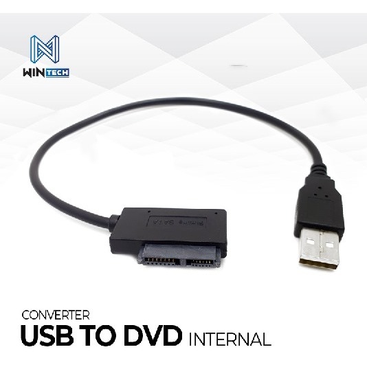 Jual Kabel USB DVD Internal, Kabel untuk DVD/CD ROM laptop Slim Sata ...