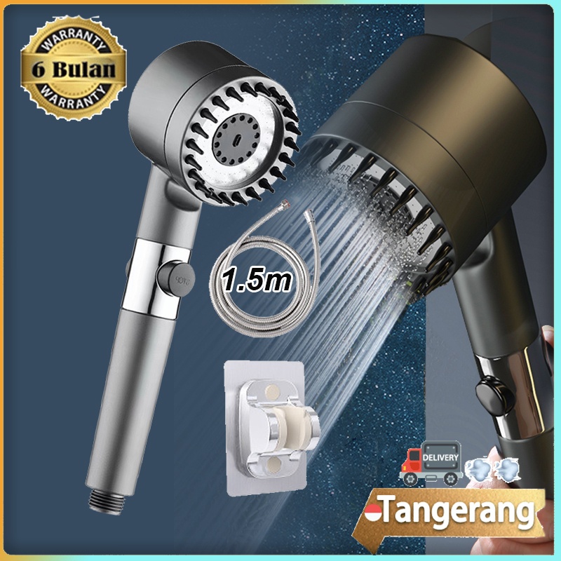Jual Kepala Shower 3-Mode Kamar Mandi Saringan Bawaan Shower Tekanan Tinggi Dapat Shower Massage ...