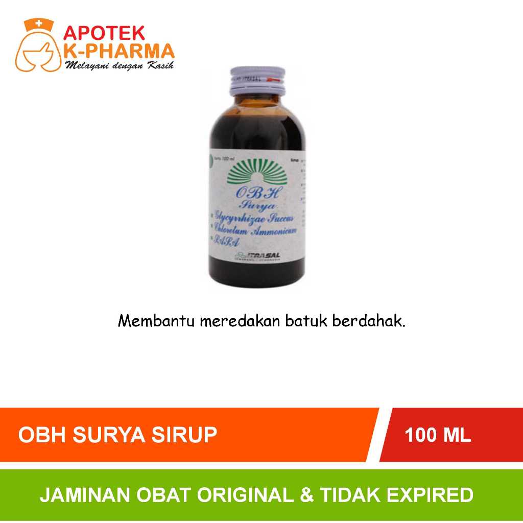 Jual OBH Surya Sirup Isi 100ml | Shopee Indonesia