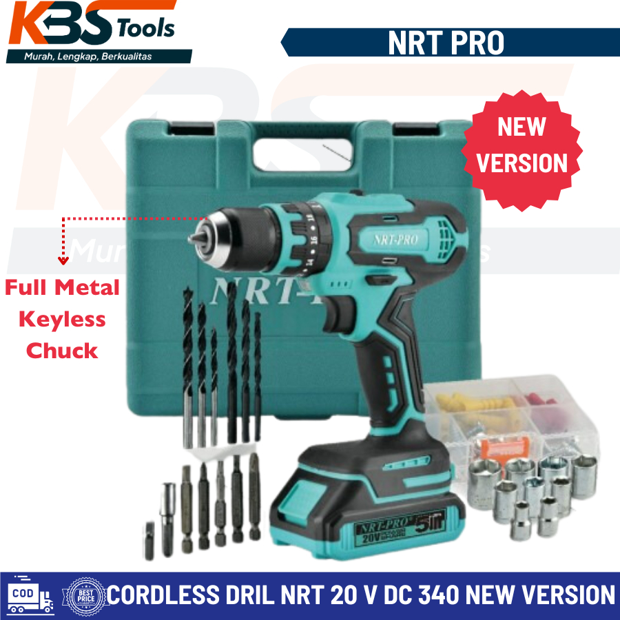 Jual Bor Baterai Cordless Impact 20V NORITA NRT PRO DC 340 ( 1 BATERAI ...