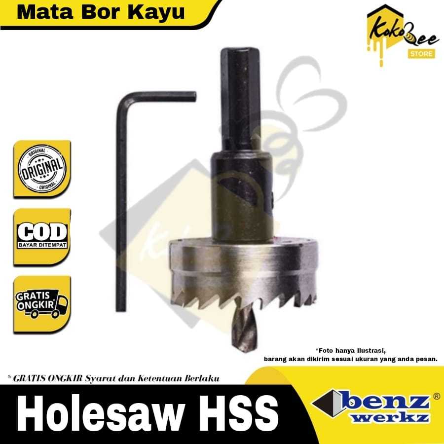 Jual Mata Bor Holesaw HSS 42mm Benz / Mata Bor Plastik Kayu PVC ...