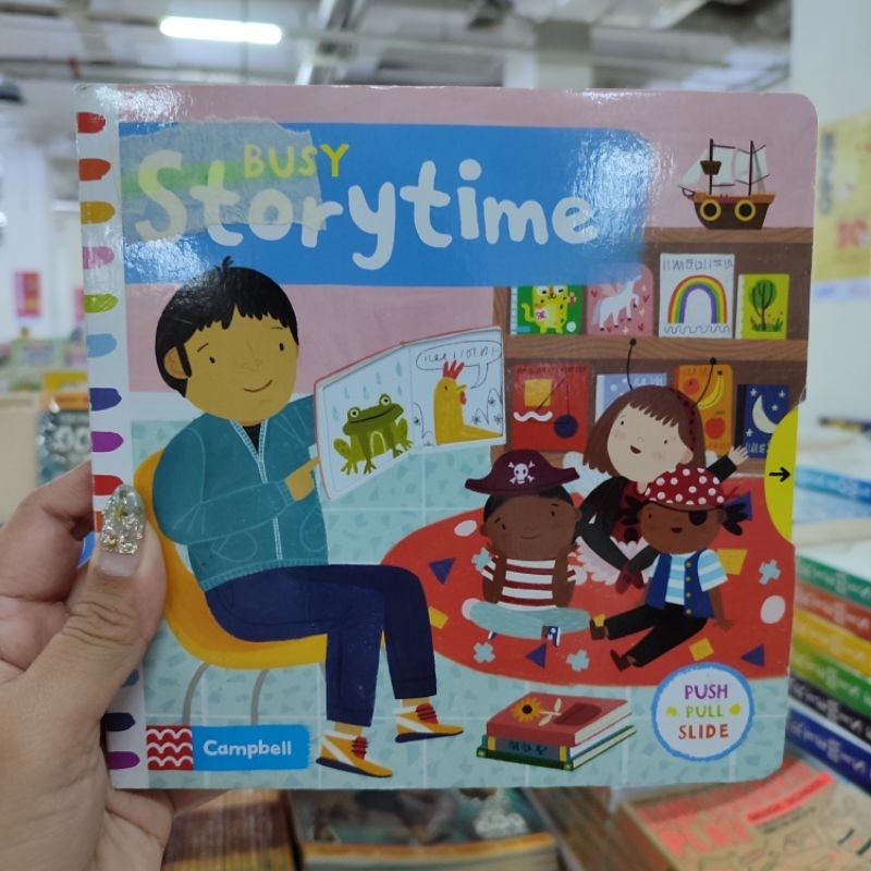 Jual BIG BAD WOLF BOOKS CAMPBELL PUSH PULL SLIDE : BUSY STORYTIME ...