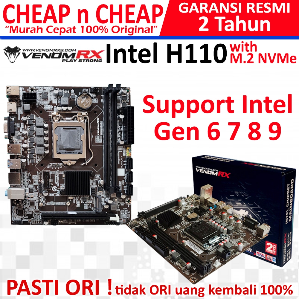 Jual Venom RX H110 Intel Gen 6 7 8 9 Motherboard LGA 1151 VenomRX | Shopee Indonesia