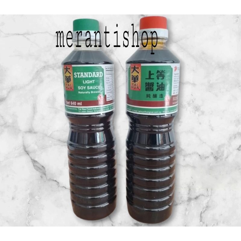Jual Kecap Asin Tai Hua Light Soy Sauce 640ml / Kicap Asin Hitam ...