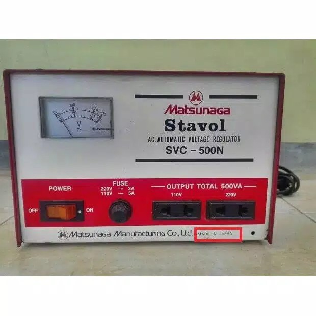 Jual Stavol Matsunaga 500Watt Model SVC500N Stavolt 500 Watt Stavol ...