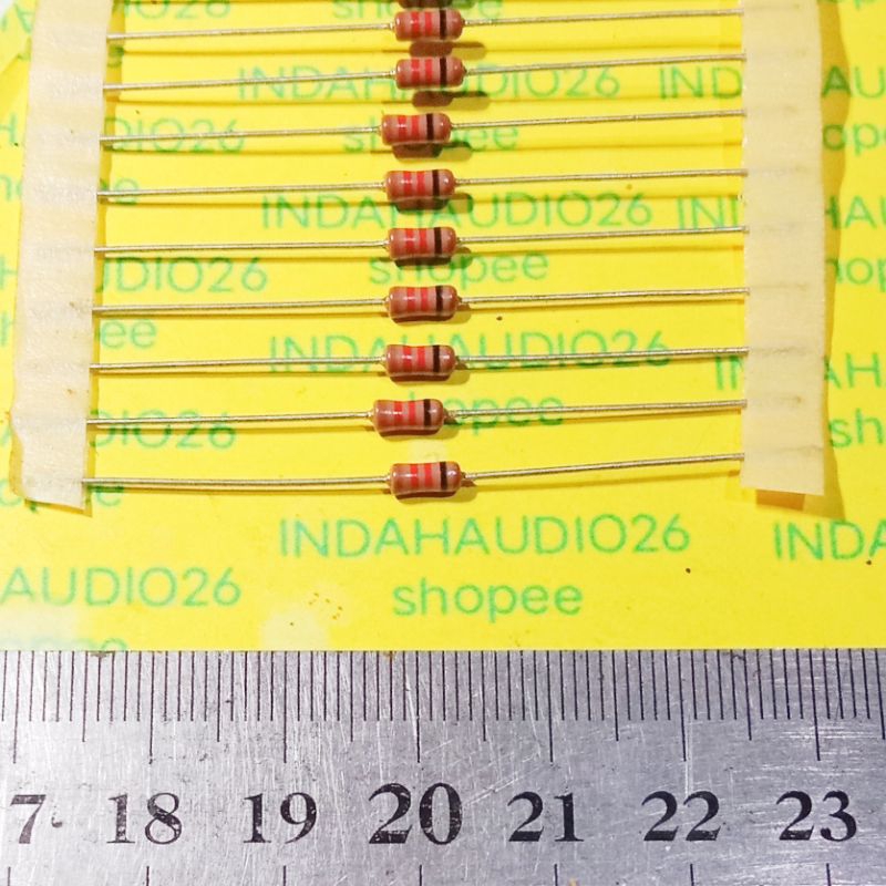 Jual vishay dale resistor 10K2 1/2w 5% kaki tebal tembaga body kecil 1 ...