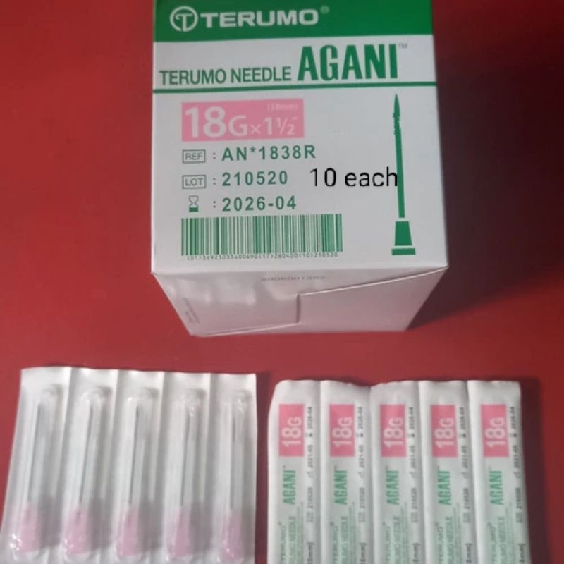 Jual Terumo Needle Again jarum suntik Terumo 10 pcs jarum | Shopee ...