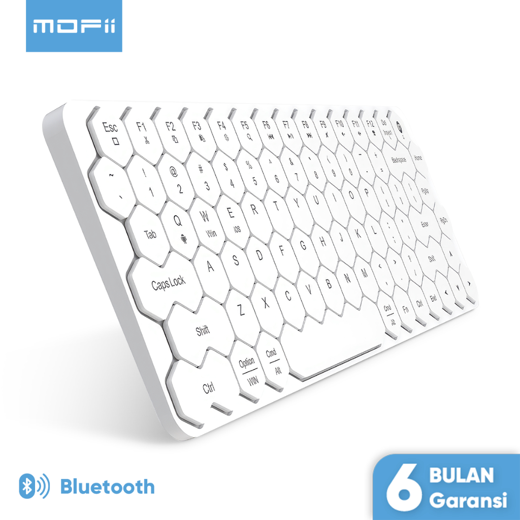 Jual MOFii Bluetooth Keyboard Wireless Rechargeable Battery LED Lampu ...