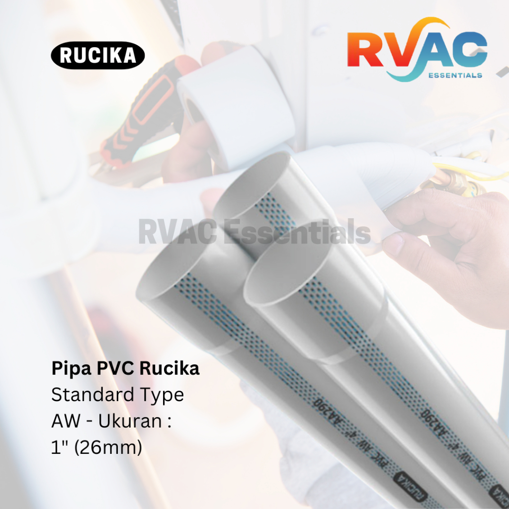 Jual Pipa PVC Rucika Standard Type AW - Ukuran : 1" (32mm) Per Meter ...