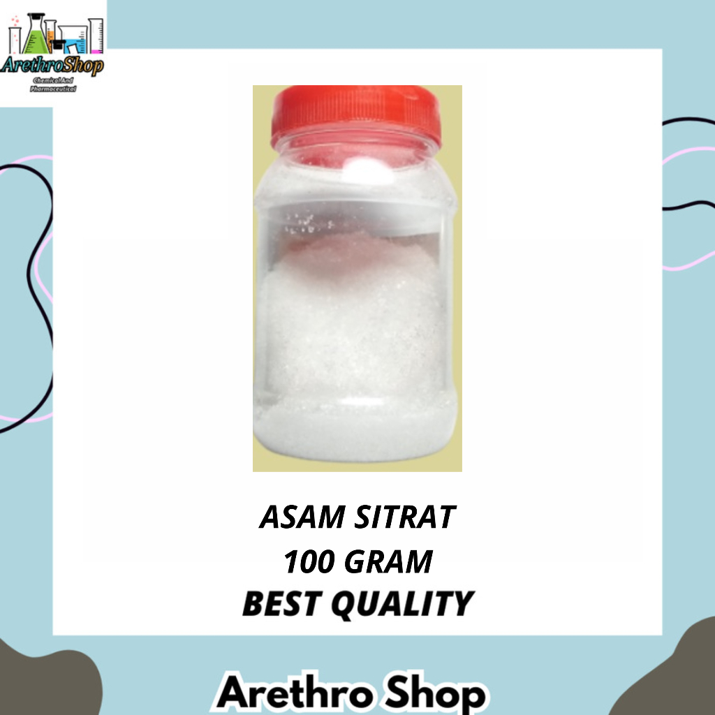 Jual CITRIC ACID / ASAM SITRAT / CITRUN 100 GRAM BEST QUALITY | Shopee ...
