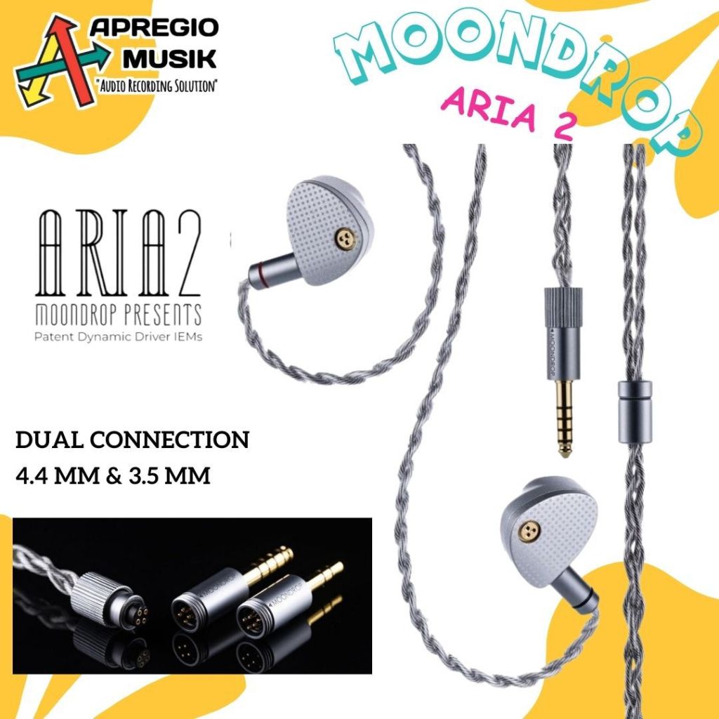 Jual Moondrop Aria 2 ARIA2 New Version Dynamic Driver 0.78mm 2pin IEM Earphone | Shopee Indonesia