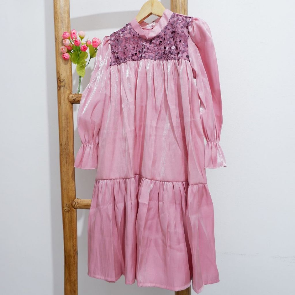 Jual Gaun Anak/Gamis Anak Shimmer Nadelyn by Kata Kids | Shopee Indonesia