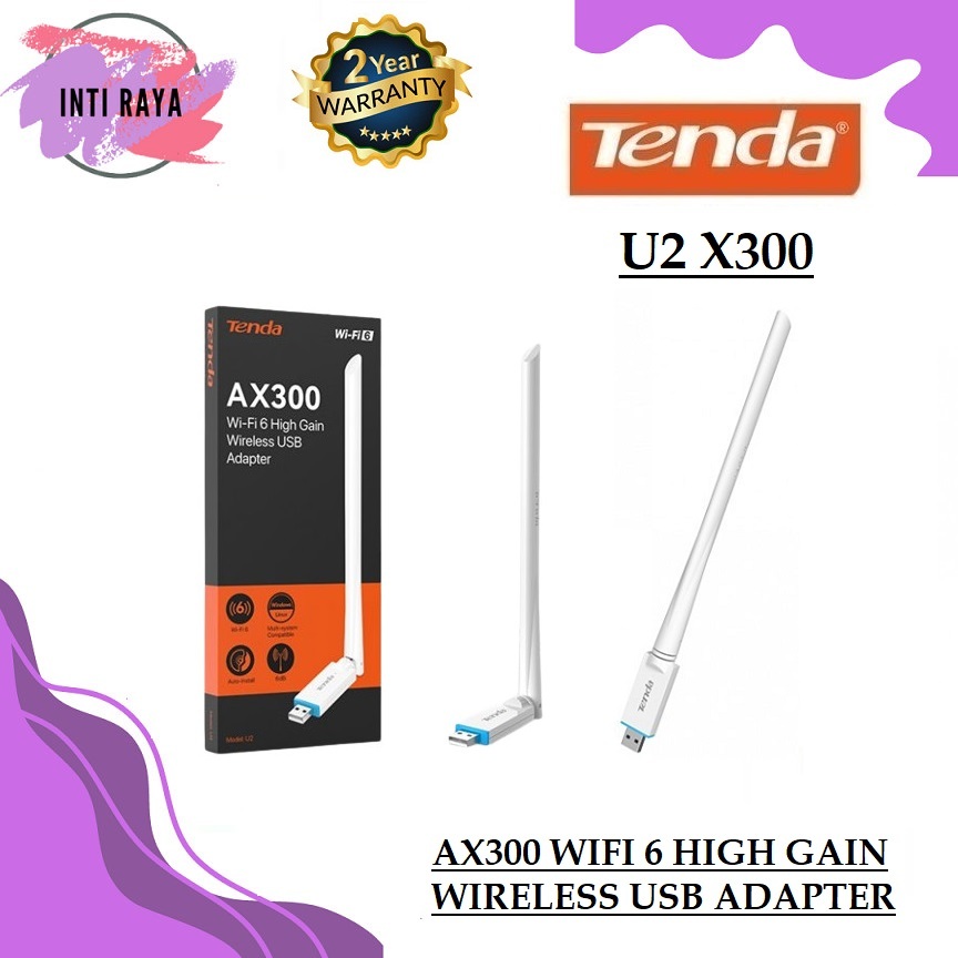 Jual Tenda U2 AX300 Wi-Fi 6 High Gain Wireless USB Adapter | Shopee Indonesia