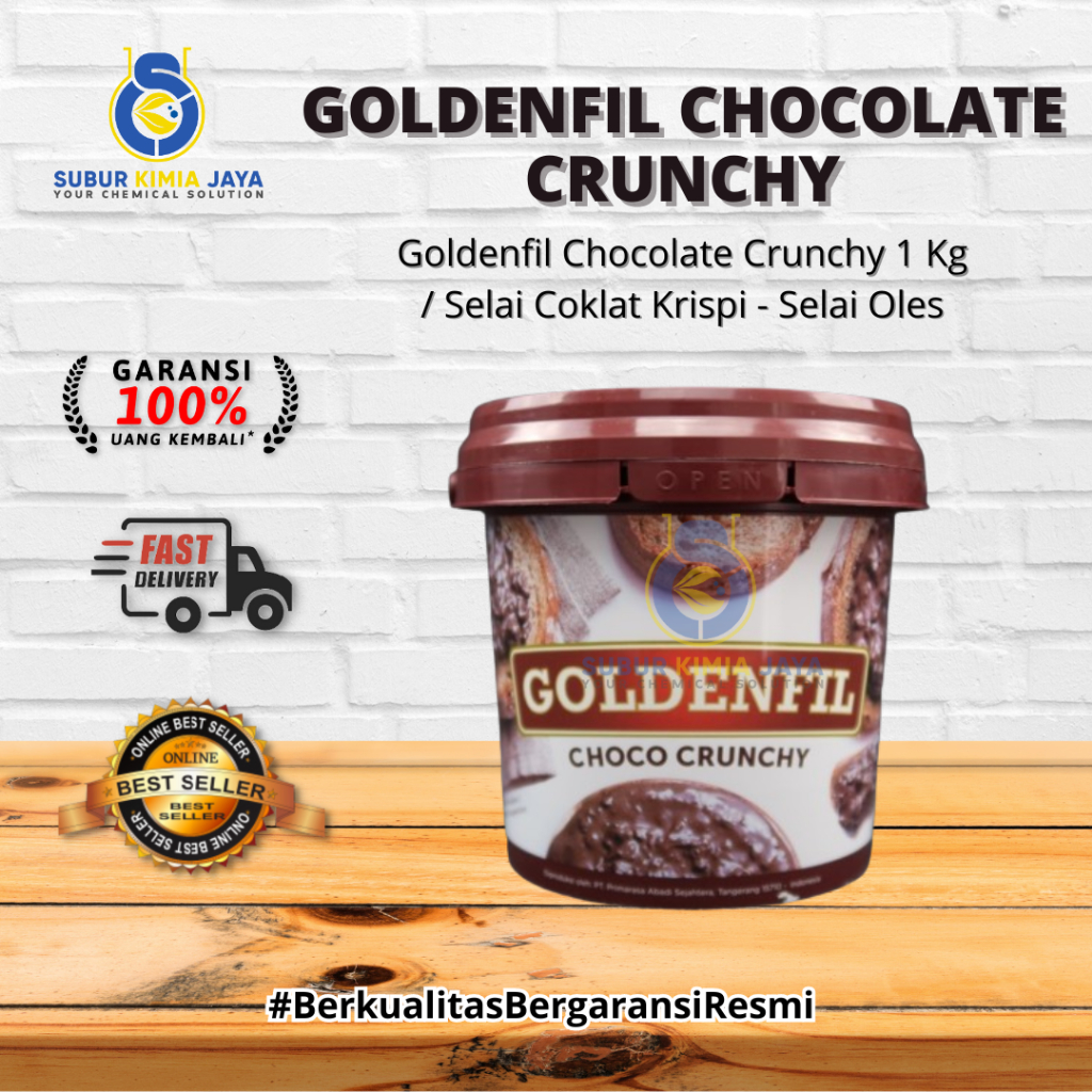 Jual Goldenfil Chocolate Crunchy 1 Kg / Selai Coklat Krispi - Choco ...