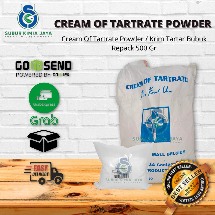 Jual Cream Of Tartrate Powder / Cream Of Tartar / Krim Tartar Bubuk 500 ...