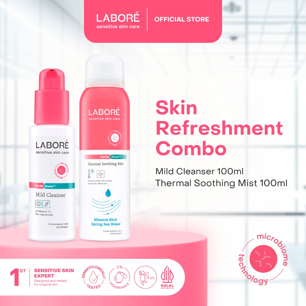 Jual Labore Skin Refreshment Combo Package (Mild Cleanser 100ml ...