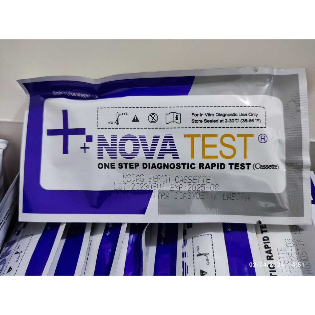 Jual NOVA TEST HBSAG CARD CASSETTE SAMPEL SERUM | ECERAN AJA MURAH ...