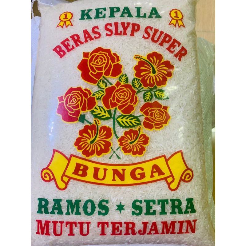 Jual Beras Ramos Bunga Super Premium 5kg, 10kg, 20kg | Shopee Indonesia