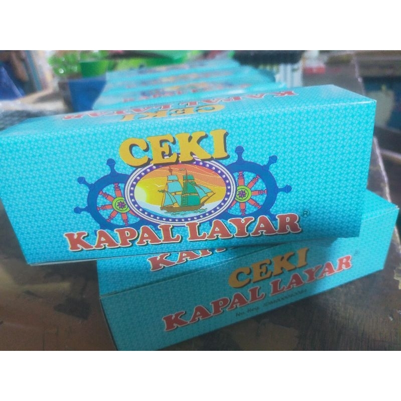 Jual 1 box kertas ceki ( koa) KAPAL LAYAR isi 10 pcs | Shopee Indonesia