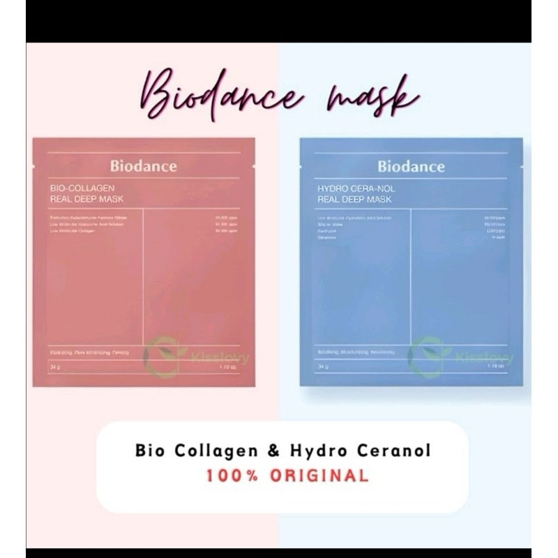 Jual Biodance Bio Collagen dan Hydro Ceranol Real Deep Mask Per PCS ...