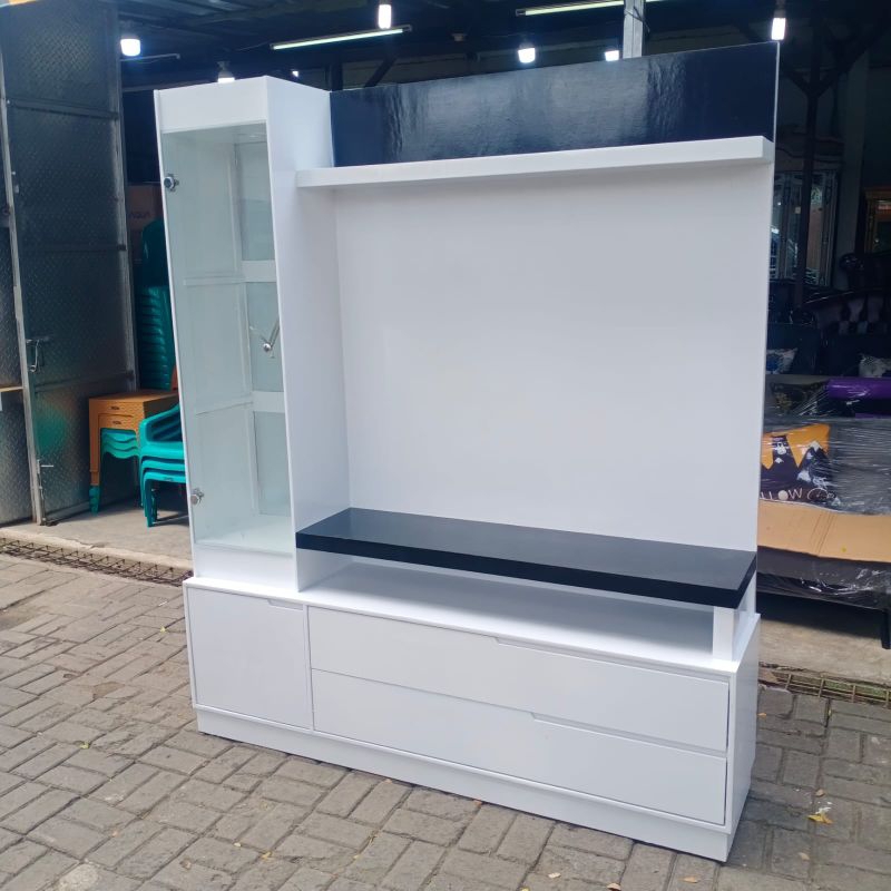 Jual Backdrop Tv minimalis / lemari meja tv minimalis | Shopee Indonesia