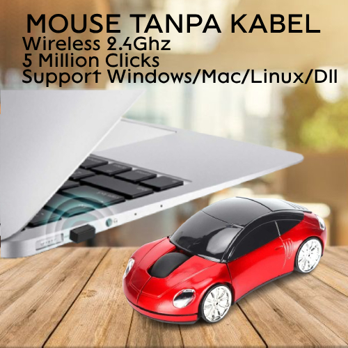 Jual Mouse Wireless Taffware Optical 2.4Ghz Unik Mobil Ferrari For ...