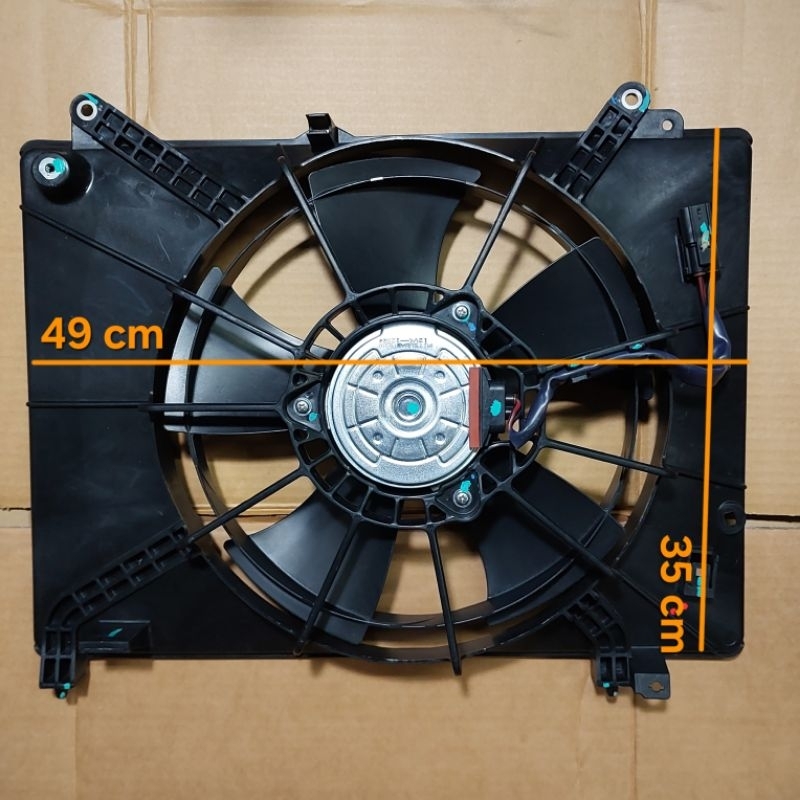 Jual Shroud fan Extra fan motor fan kipas radiator ac honda Brio manual komplit original ...