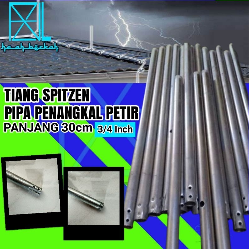 Jual Tiang Penangkal Anti petir Untuk Rumah Tiang Pipa Tombak Spitzen 3 ...