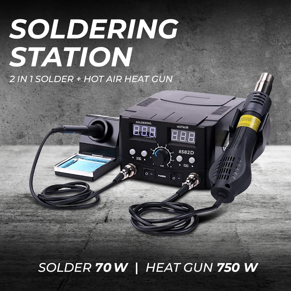 Jual Solder digital plus blower uap SOLDERING STATION solder 2in1 hot ...