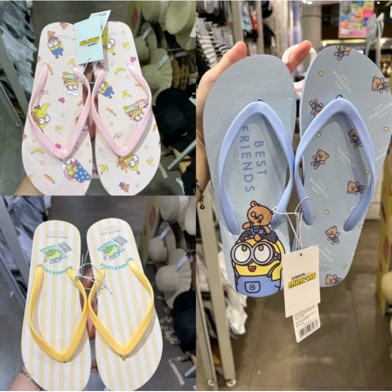 Jual Official BALI MINISO Sandal Jepit Minions Minions Women's Flip ...