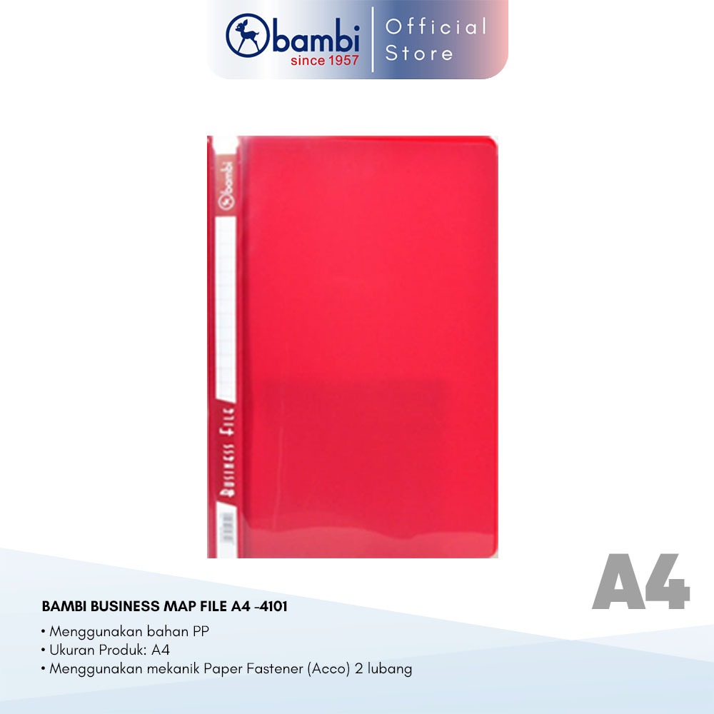 Jual Bambi Business File Schnelhecter Map Dokumen A4 Include Acco All ...