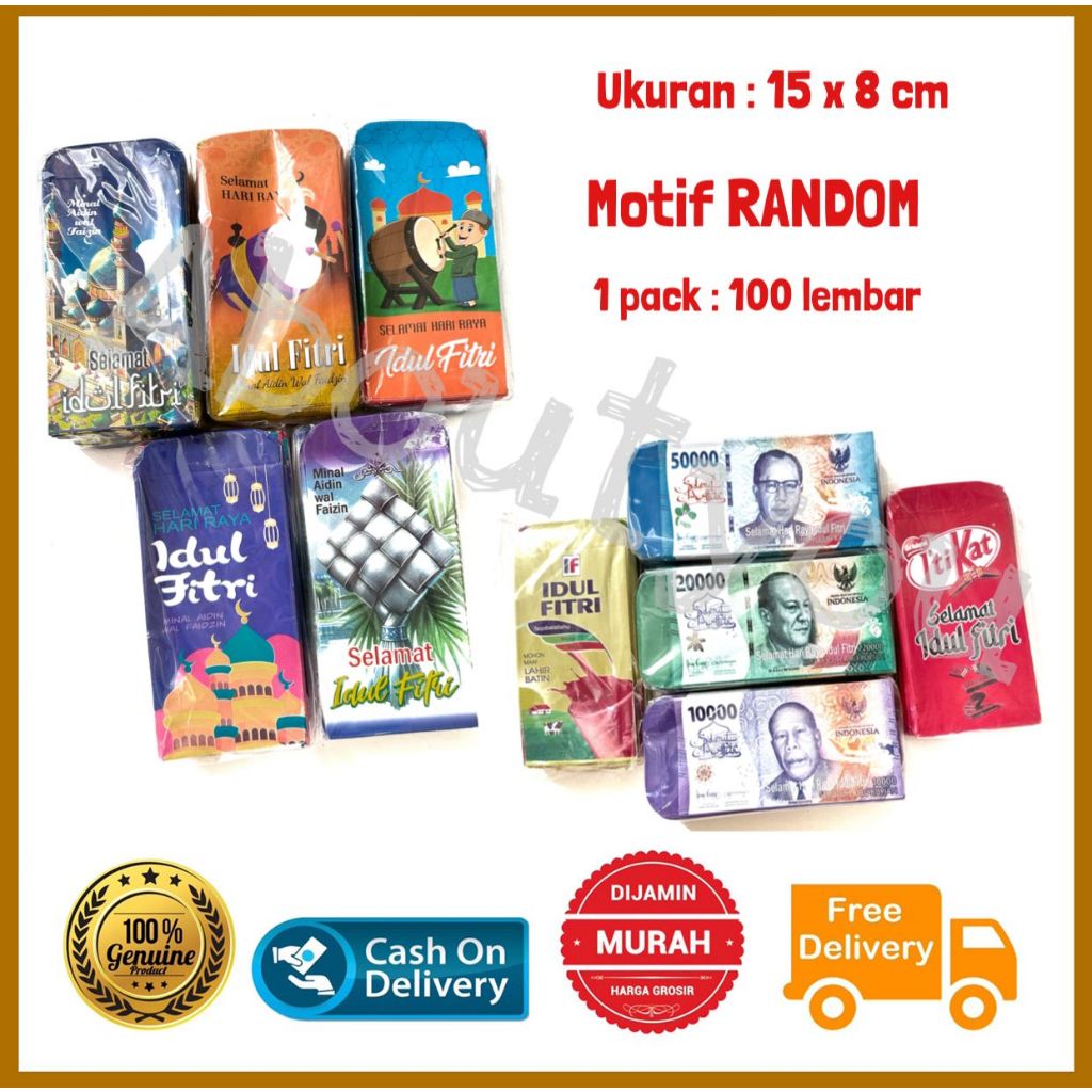Jual PACK isi 100 Amplop JUMBO THR Ampo Lebaran BESAR Angpao Idul Fitri ...