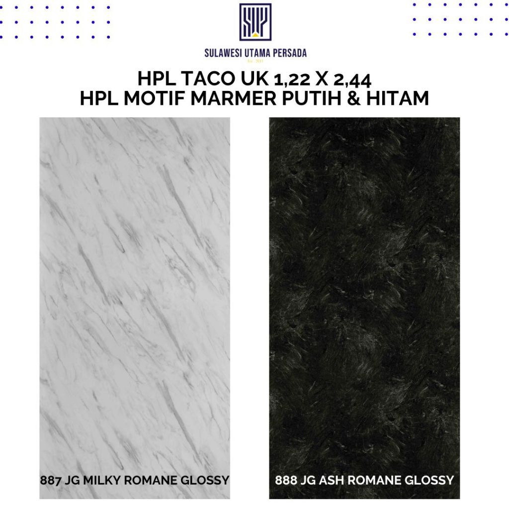 Jual HPL TACO MOTIF MARMER TH 887 JG DAN TH 888 JG GLOSSY MENGKILAP | Shopee Indonesia