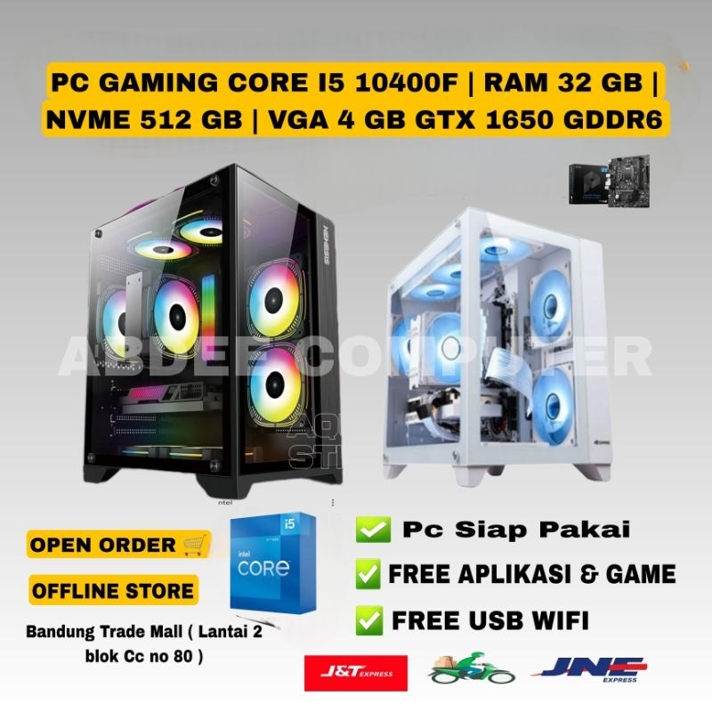 Jual Pc Gaming Core i5 10400F Ram 32 Gb Nvme 512 Gb Vga 8 Gb RTX 3050 Pc Gen 10 | Shopee Indonesia